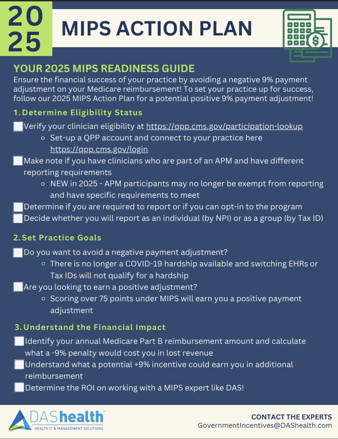 Essential Dos and Don'ts for a Successful 2024 MIPS Submission - DAS Health